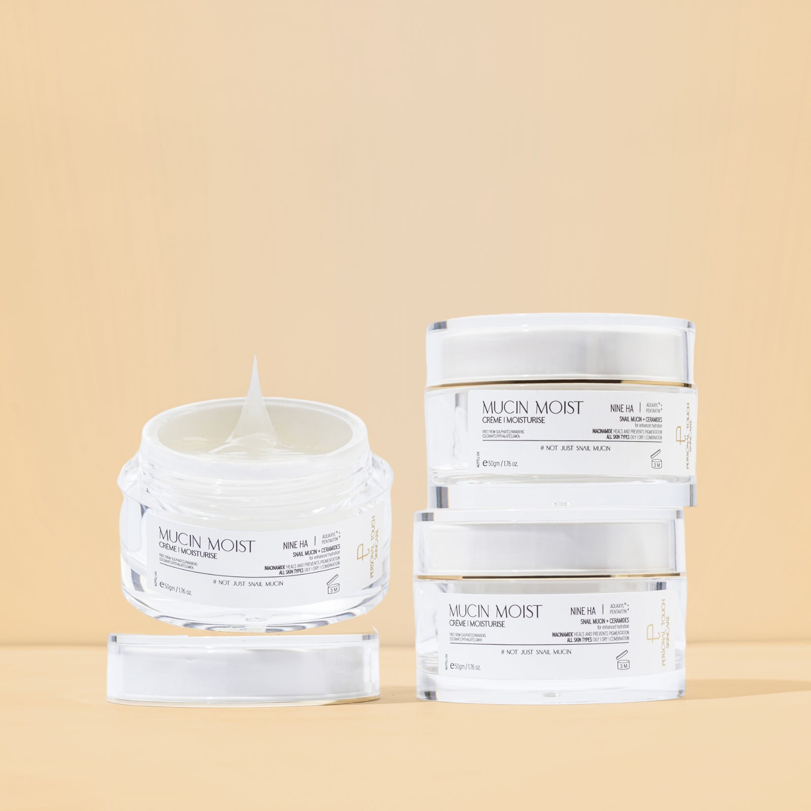 Mucin Creme - All in 1 Snail Mucin Creme Gel | 9 Types of Hyaluronic A ...