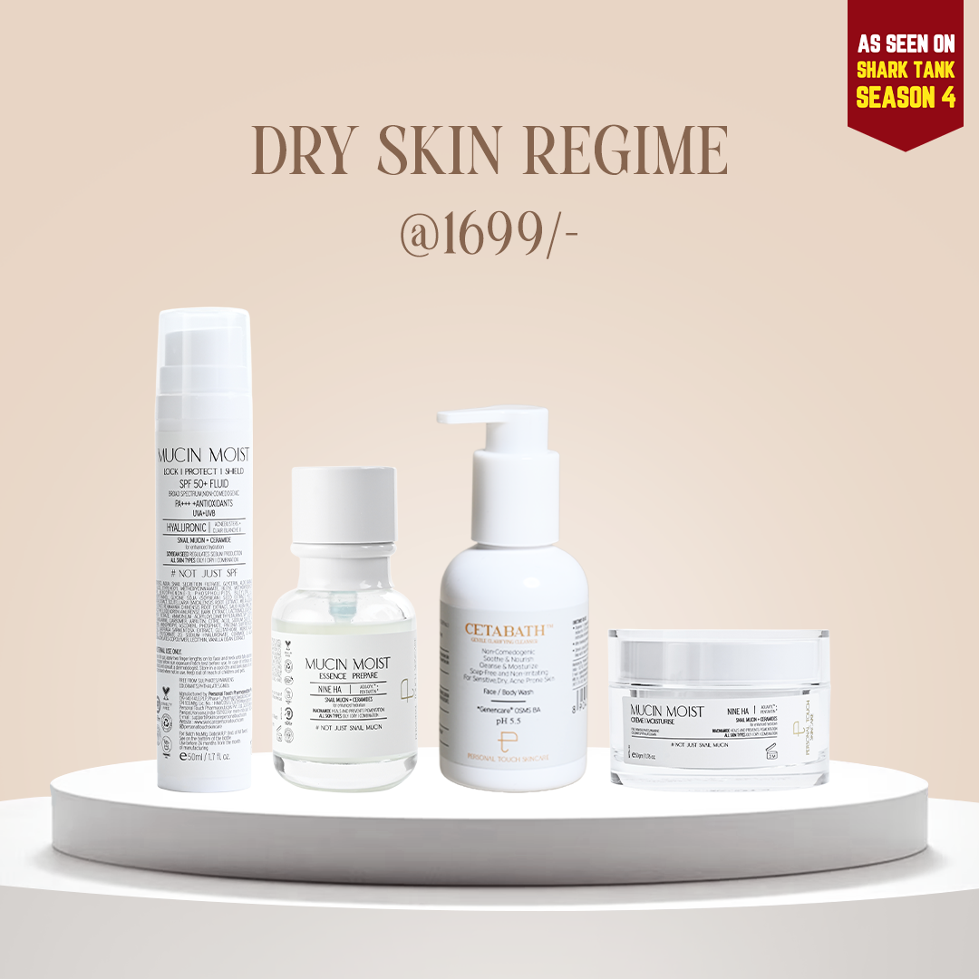 Dry Skin Regime Combo - Cetabath, Toner, Moisturizer & Sunscreen ...
